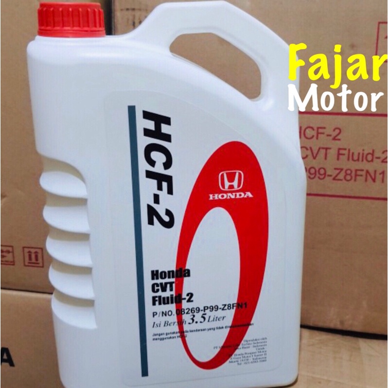 Jual Oli Transmisi Matic Honda HCF-2 galon 3,5Liter (Honda CVT Fluid ...