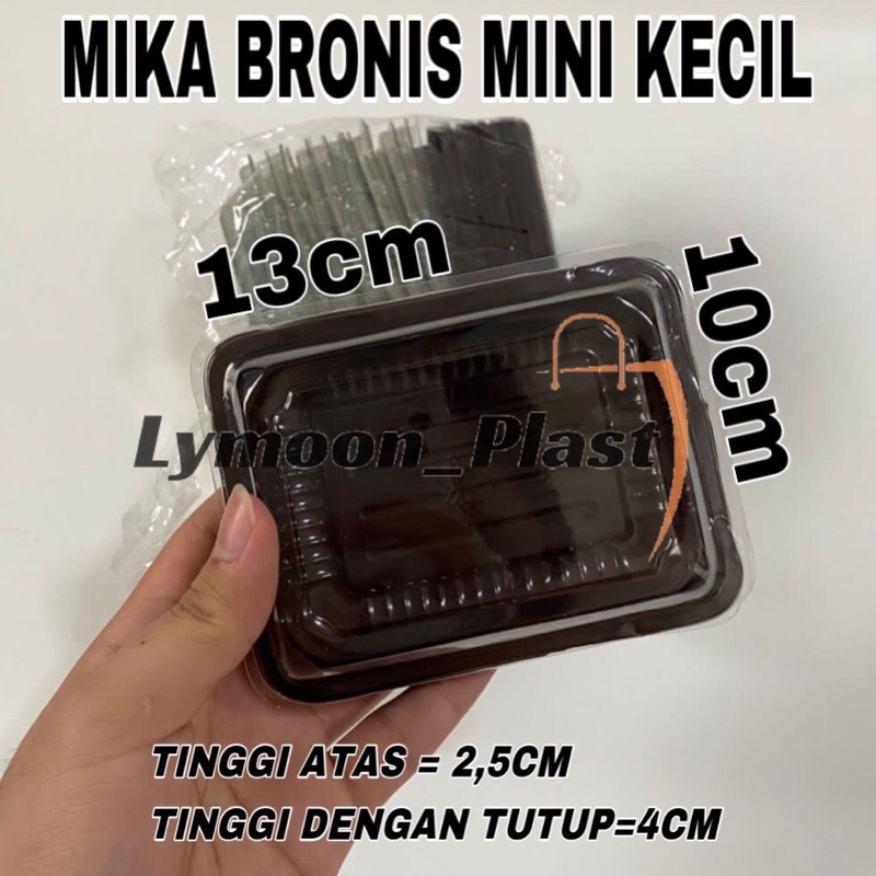 Jual Mika brownis Mini Kecil / Kotak Bronis Pudding isi 50pcs | Shopee ...