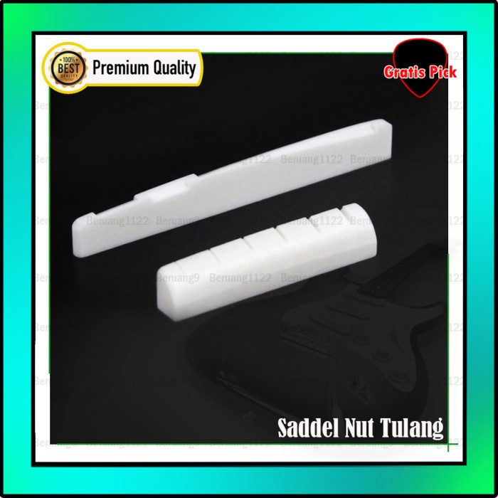 Jual Saddle Dan Nut Gitar Akustik Tulang Kerbau Sadel Bridge Tatakan ...