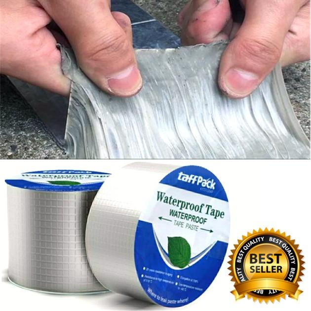 Jual Lem Lakban Aluminum Foil Anti Bocor Tape Lakban Waterproof Air Super Kuat | Shopee Indonesia