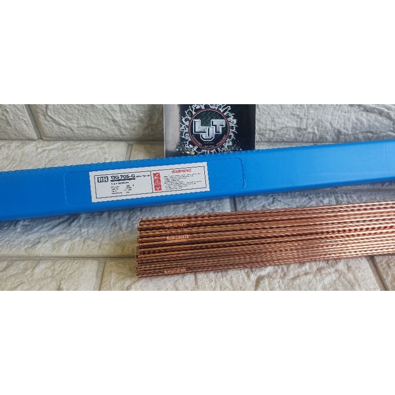 Jual Kawat Las Argon/Tig Rod/ Filler Besi ER70S-6 diameter 2.4mm dan 3.2mm | Shopee Indonesia