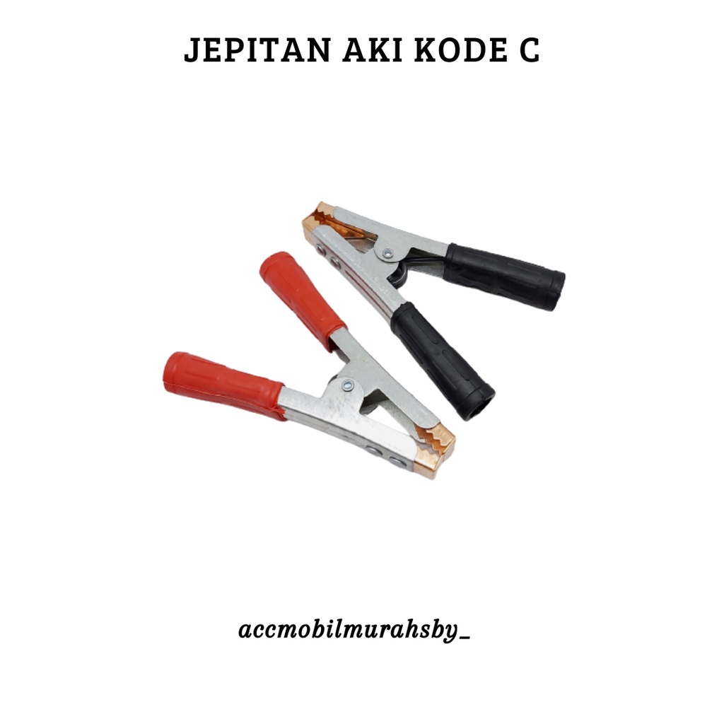 Jual Jepitan kepala karet jumper aki besar clamp aki 600A Charger aki ...