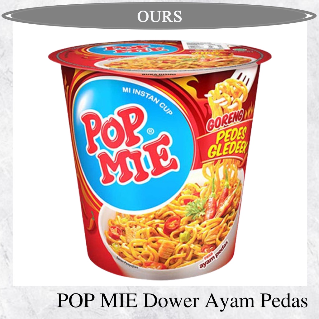 Jual POP MIE Dower Ayam Pedas Cup 75g | Shopee Indonesia