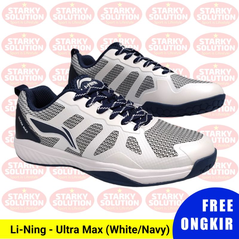 Jual Sepatu LINING ULTRA MAX Bulutangkis Badminton Original - White ...
