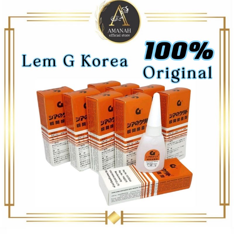 Jual LEM G KOREA 100% ORIGINAL / Lem Setan Serbaguna Power Glue Cair ...