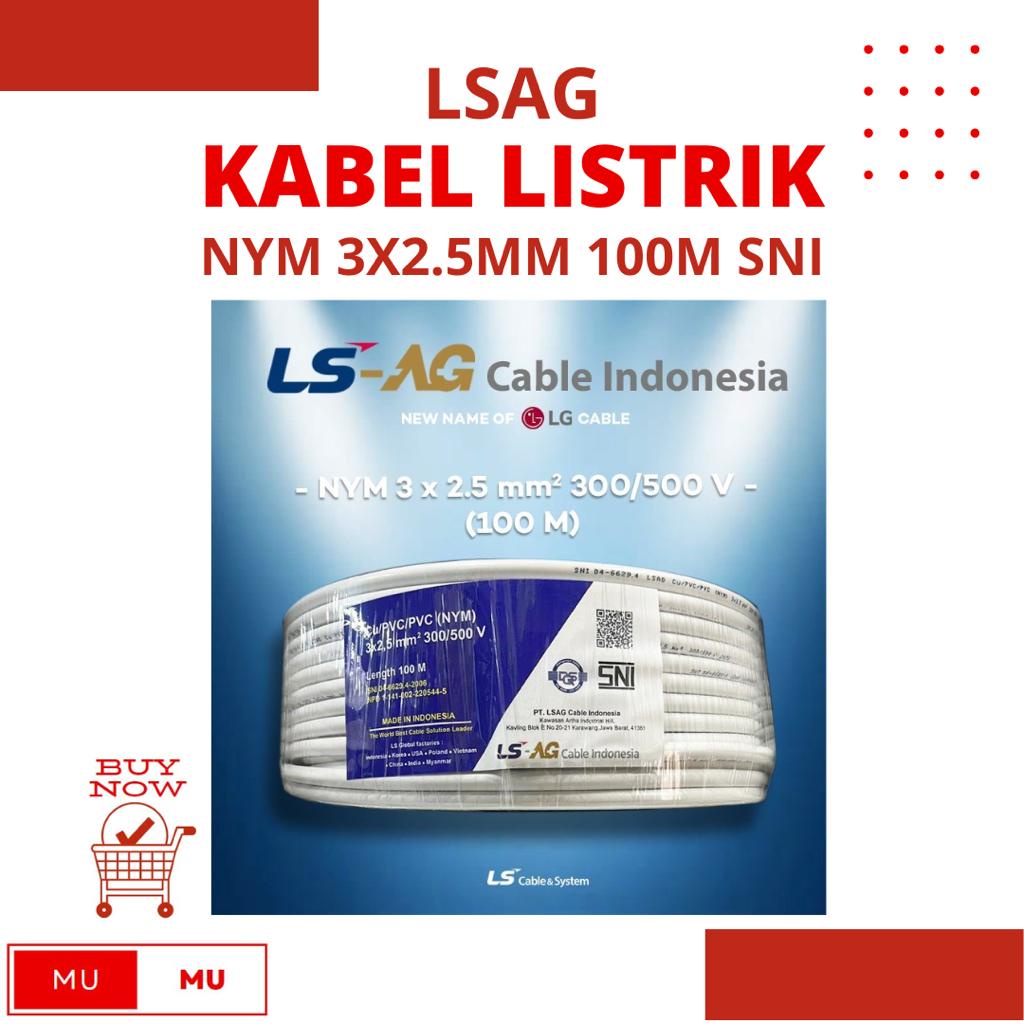 Jual LSAG Kabel Listrik NYM 3x2.5mm (Setara Supreme) NYM 3 x 2.5mm 100M ...