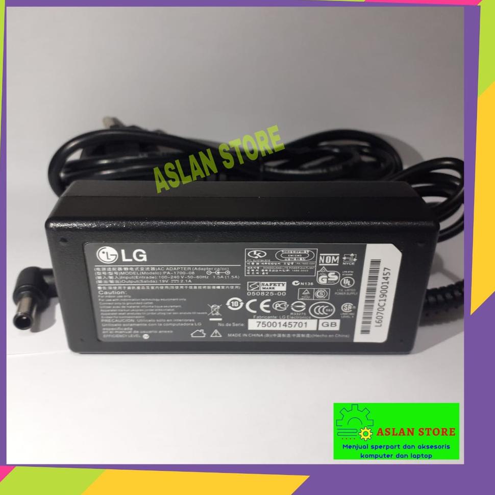 Jual Import Terbaik Adaptor LED LG Monitor/charger TV LG 19V 1.7A 65W ...