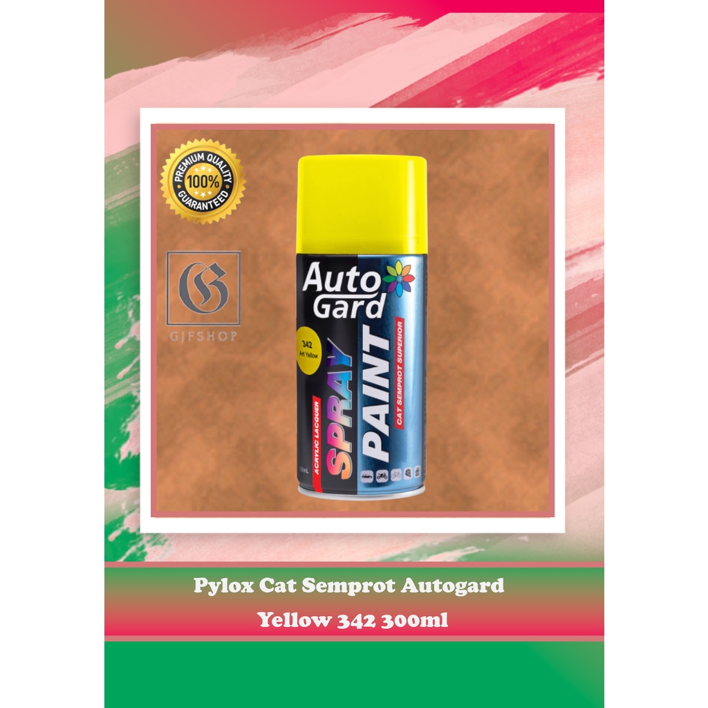 Jual Pylox Cat Semprot Autogard Yellow 342 300ml | Shopee Indonesia