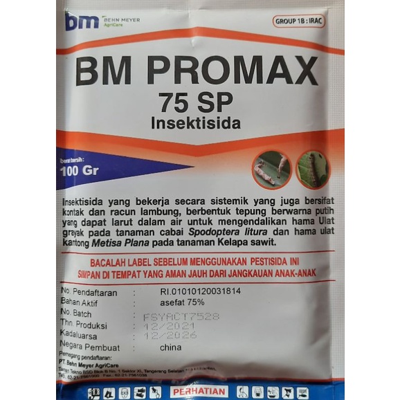 Jual BM PROMAX 75 SP - 100gr Insektisida Sistemik Produk Behn Meyer ...