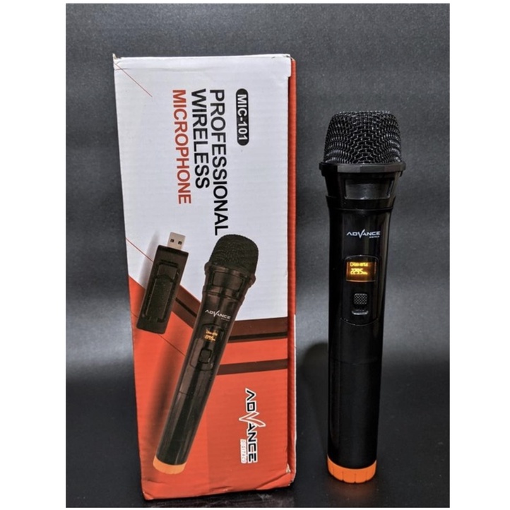 Jual ADVANCE MIC WIRELESS SINGLE 101 MMIC HITAM MIC-101 | Shopee Indonesia