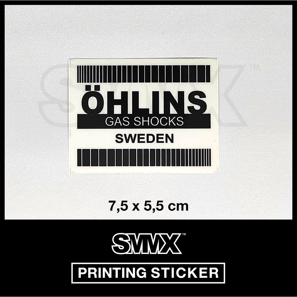 Jual Sticker stiker shock tabung Ohlins Vintage Retro Transparan ...