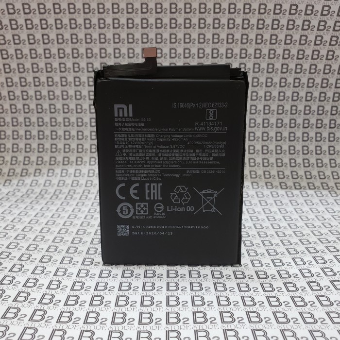 Jual ORIGINAL 100% BATRE BATERAI BATTERY XIAOMI REDMI NOTE 10 PRO BN53 ...