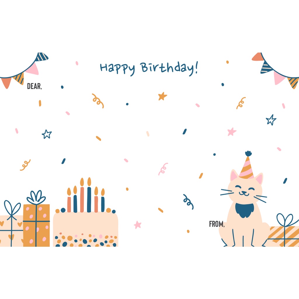 Jual Kartu Ucapan Ulang Tahun Greeting Card Polos Greeting Cards