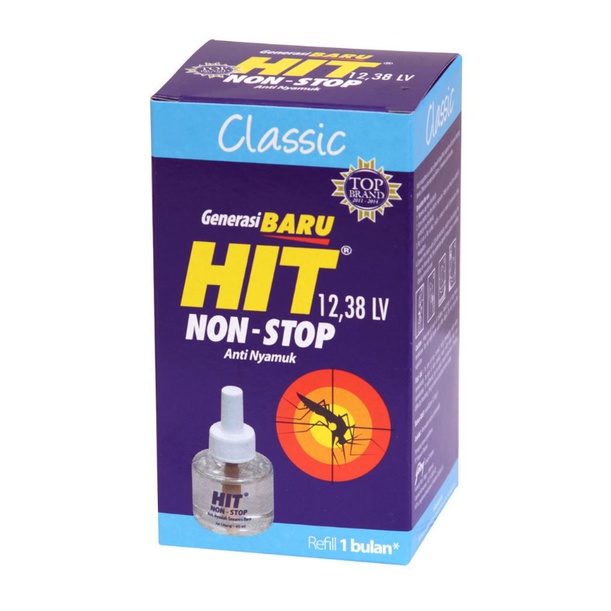 Jual Hit Non Stop Obat Nyamuk Refill Classic 33ml x 2 | Shopee Indonesia
