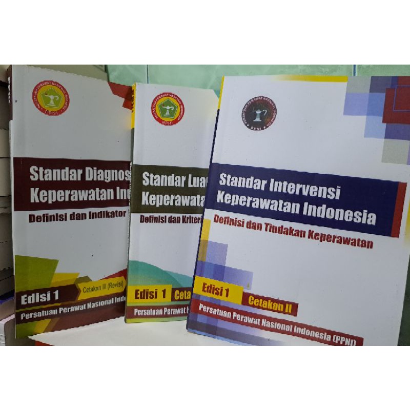 Jual Paket 3 Buku SIKI SDKI SLKI Standar Luaran, Diagnosis, dan Intervensi Keperawatan Indonesia ...