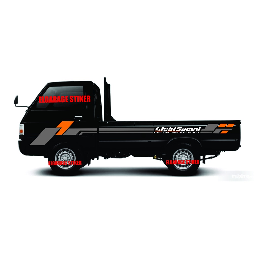 Jual Stiker mobil pick up l300 stiker body mobil l300 cutting stiker ...