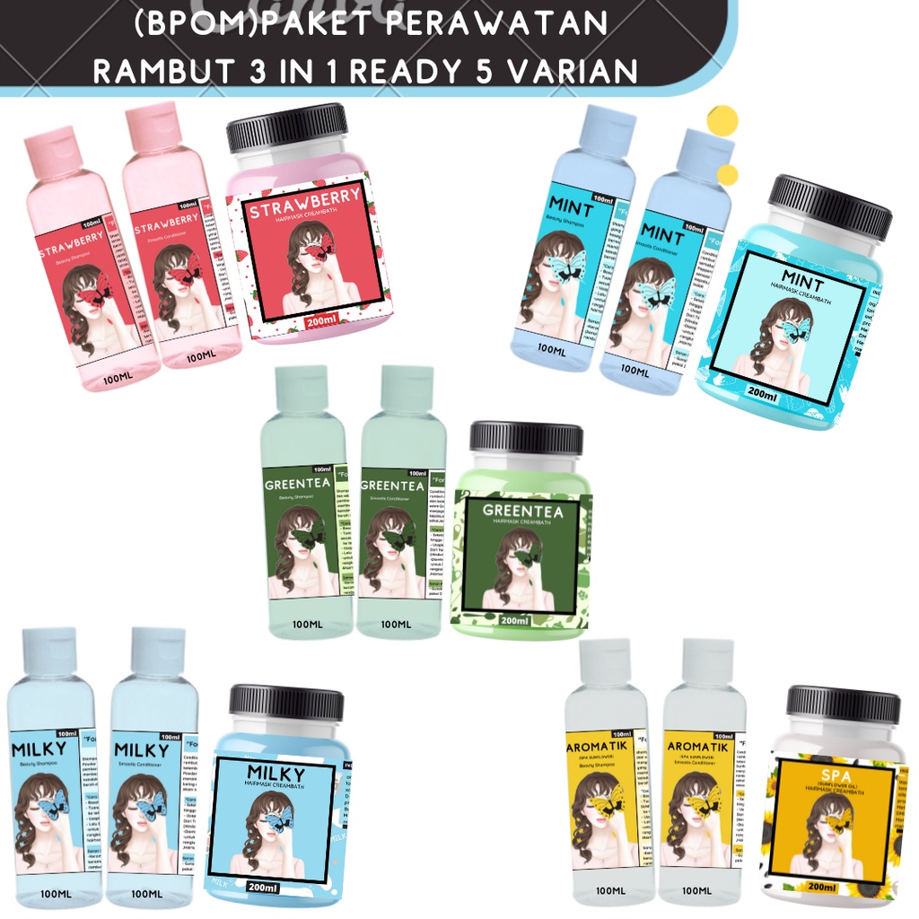 Jual Paket 3 in 1 shampoo macam macam varian | Shopee Indonesia