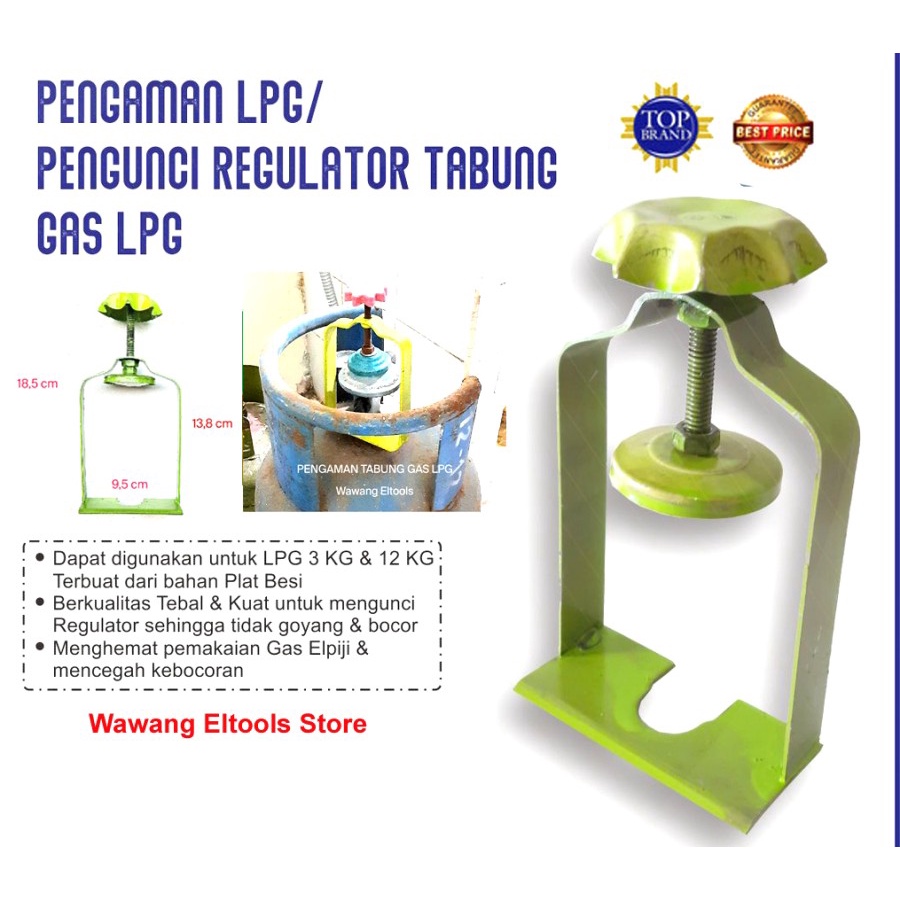 Jual ALAT PENGAMAN DAN PENJEPIT REGULATOR /PENGAMAN TABUNG GAS LPG (12 ...