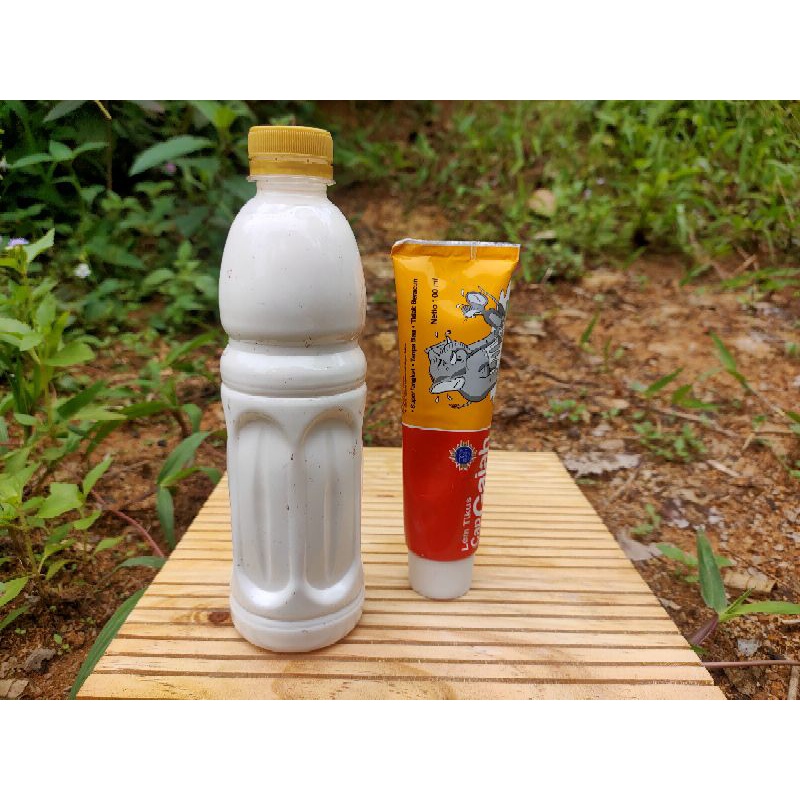 Jual Getah Karet Mentah Cair 250ML Bundle Lem Tikus Cap Gajah | Shopee ...