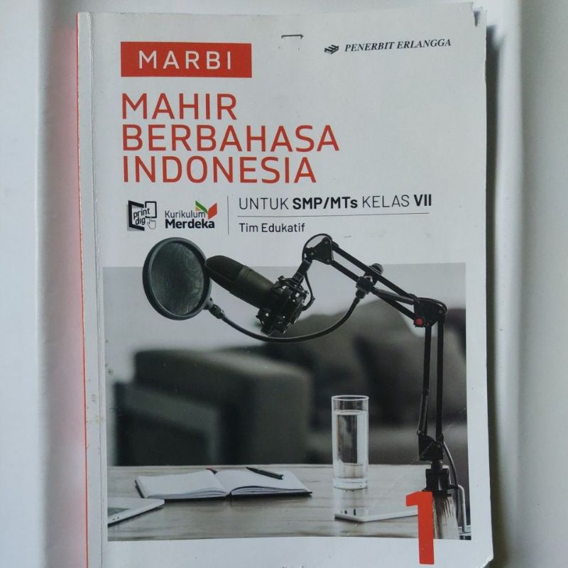 Jual buku marbi mahir berbahasa Indonesia untuk SMP kelas 1 kurikulum Merdeka penerbit Erlangga ...