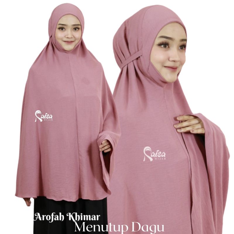 Jual Khimar Crinkle Jumbo Menutup Dagu dan Untuk Umroh Haji Original Raisa | Shopee Indonesia