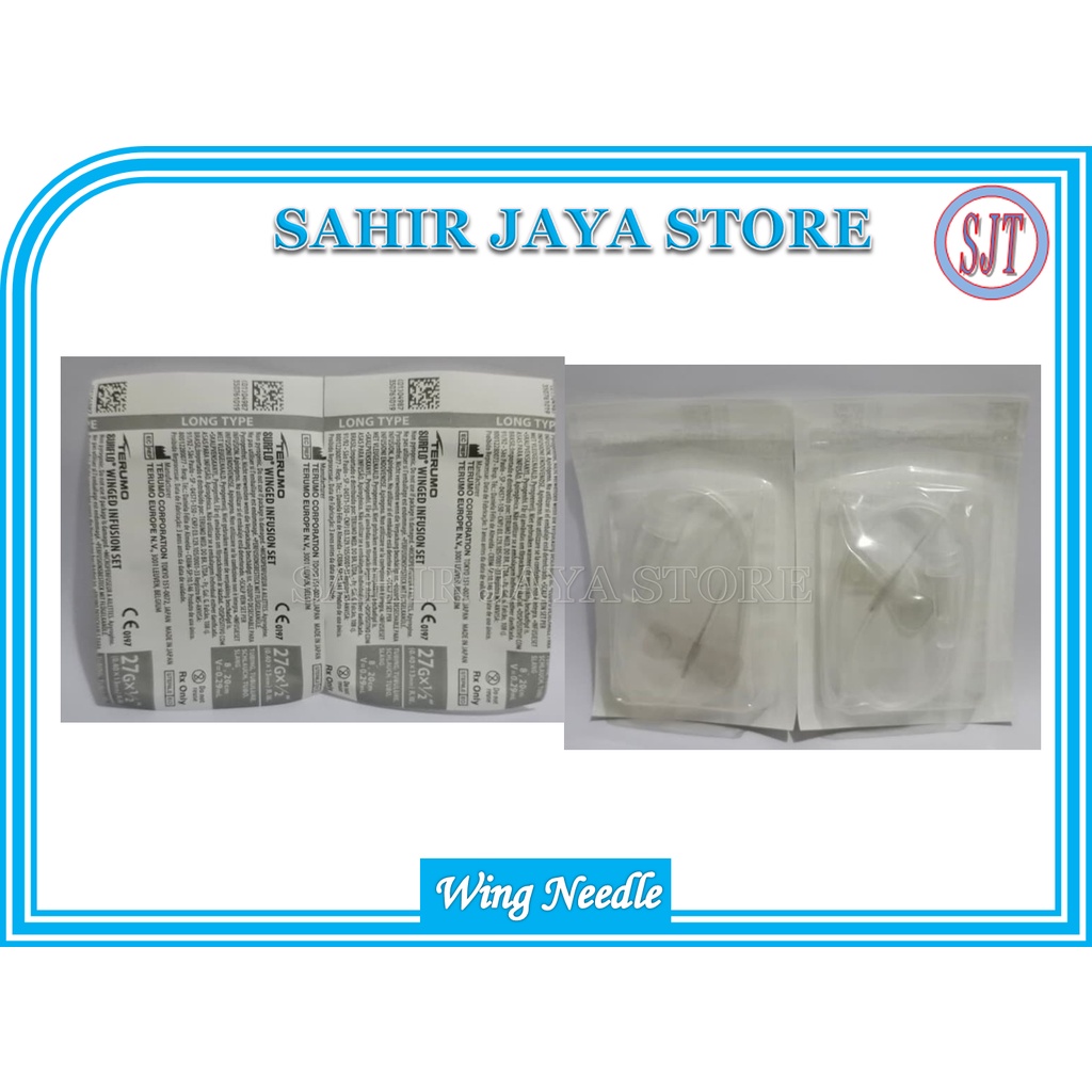 Jual Disposable Wing Needle 23 Biru Wings Needle Ukuran 25 Orange Wing ...