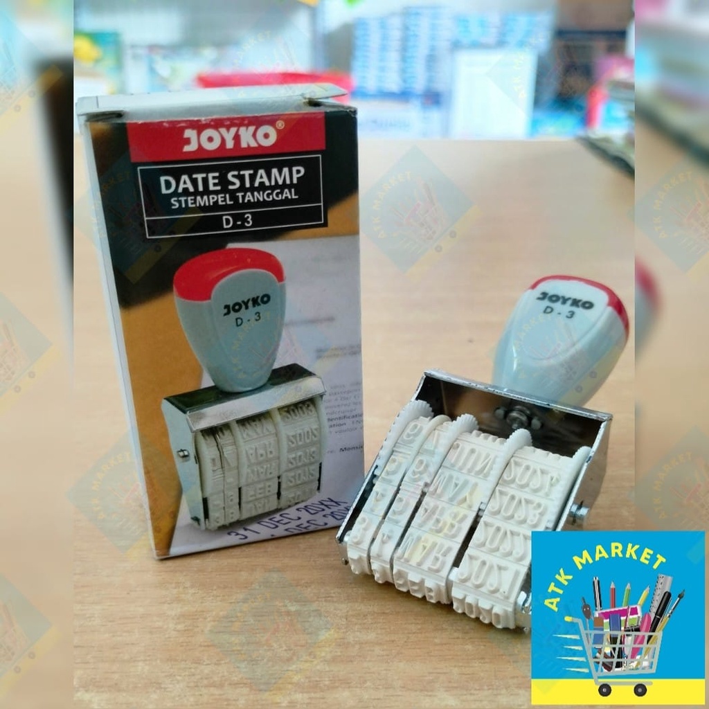 Jual Date Stamp / Stampel / Stempel Tanggal Joyko D-3 | Shopee Indonesia
