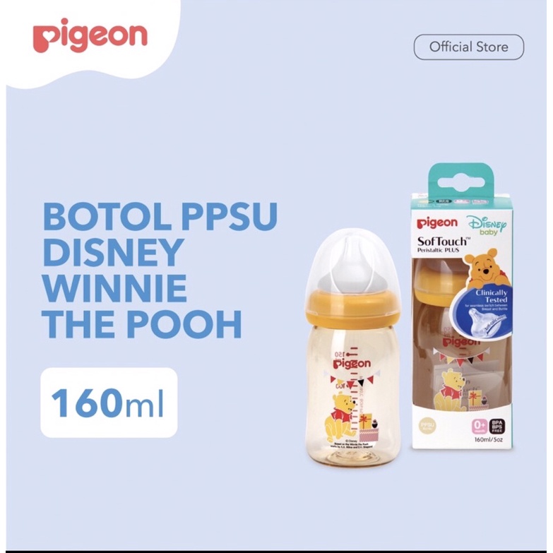 Jual PIGEON botol susu PPSU Pooh Disney 160 ml | Shopee Indonesia