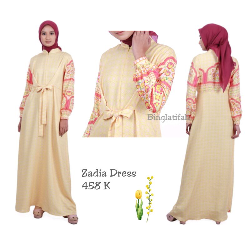 Jual Zadia Dress Gamis Baju Muslim by Zoya | Shopee Indonesia