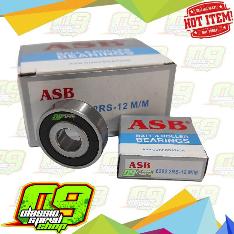 Jual Laker laher Bearing 6202 Rs As 12 ASB / 6202 -2RS 12 m/m ASB ...
