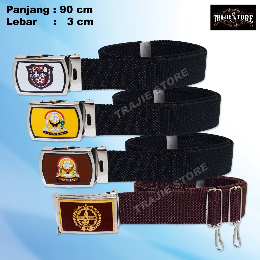 Jual Sabuk Sekolah SD SMP SMA Pramuka Ikat Pinggang Anak Seragam ...