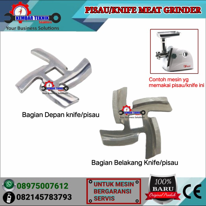 Jual Mata pisau mesin giling daging/meat grinder MGD-G31 fomac | Shopee ...