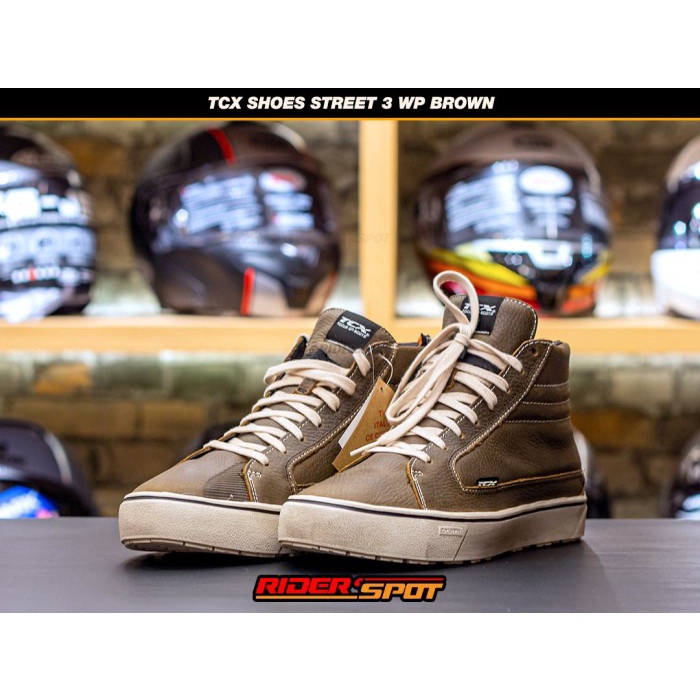 Jual Biker Sepatu Biker Tcx Shoes Street 3 Wp Brown Riding Boots ...