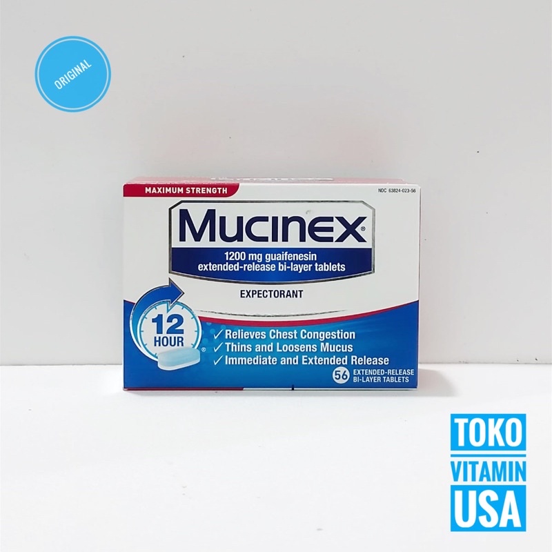 Jual Mucinex Expectorant 56 Tablets | Shopee Indonesia