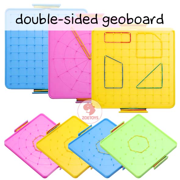 Jual Zoetoys Double-Sided Geoboard | Board Dua Sisi Papan Geometri ...