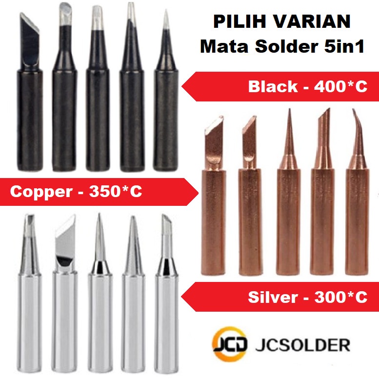 Jual Set 5 in 1 Mata Solder Station Tool 936 936A 900M 908S Ujung Tip Head | Shopee Indonesia