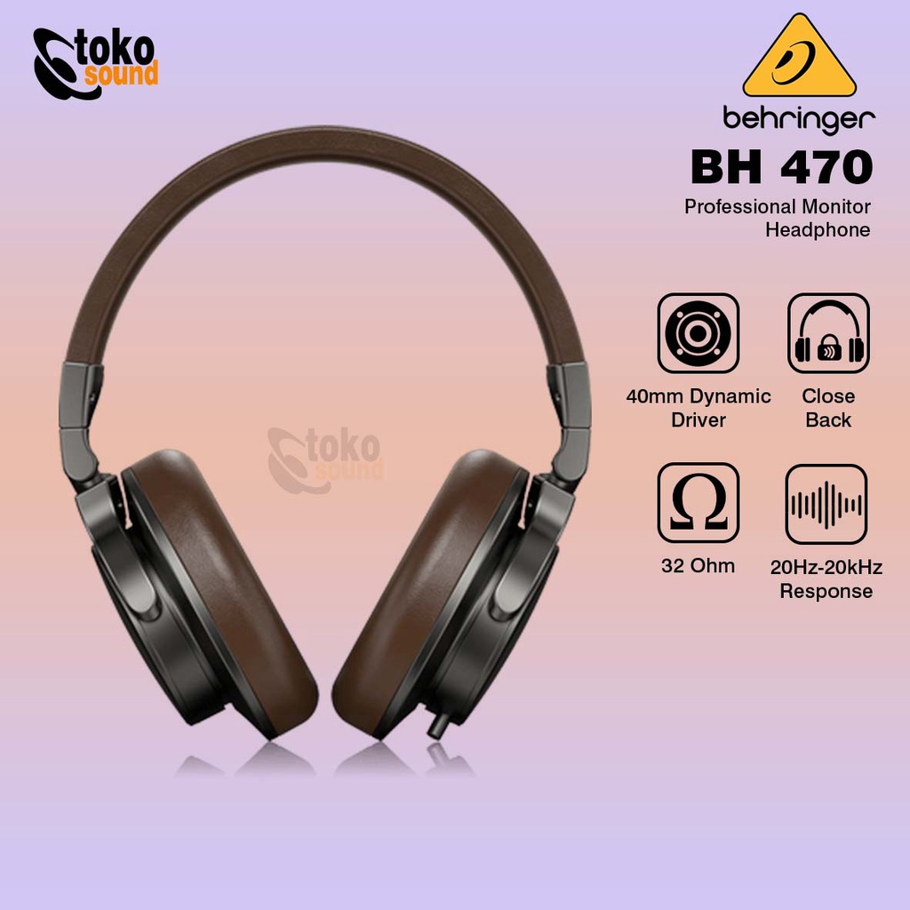 Jual Behringer BH 470 / BH470 - Studio Monitoring Headphones | Shopee ...