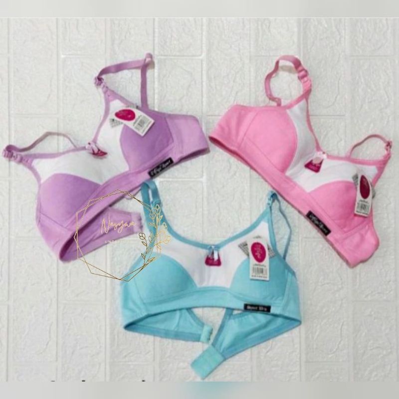 Jual Bra Remaja/BH Pelajar/Sport Bra ABG Busa Tipis kait 2 size 32-34 ...