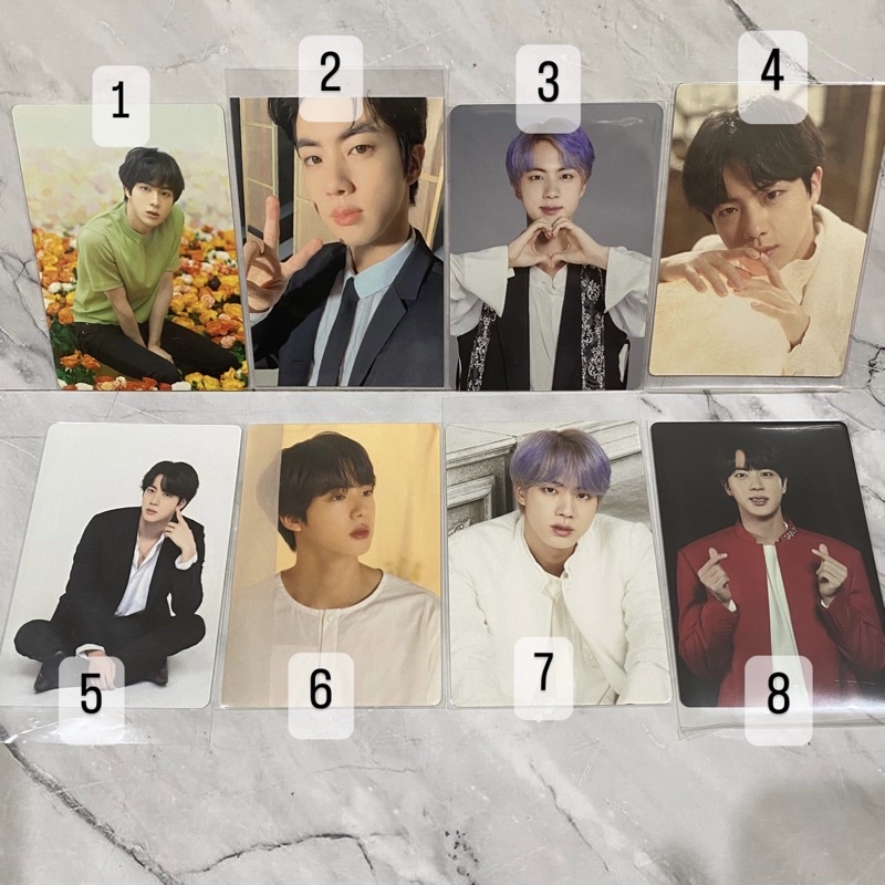 Jual Official BTS Jin Seokjin PC mini Photocard mpc ptd lys swz dalmajung little wishes ...