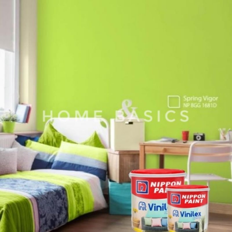 Jual Cat Tembok Vinilex Pro Nippon Paint 4.5 kg / Hijau Bolu Pandan ...