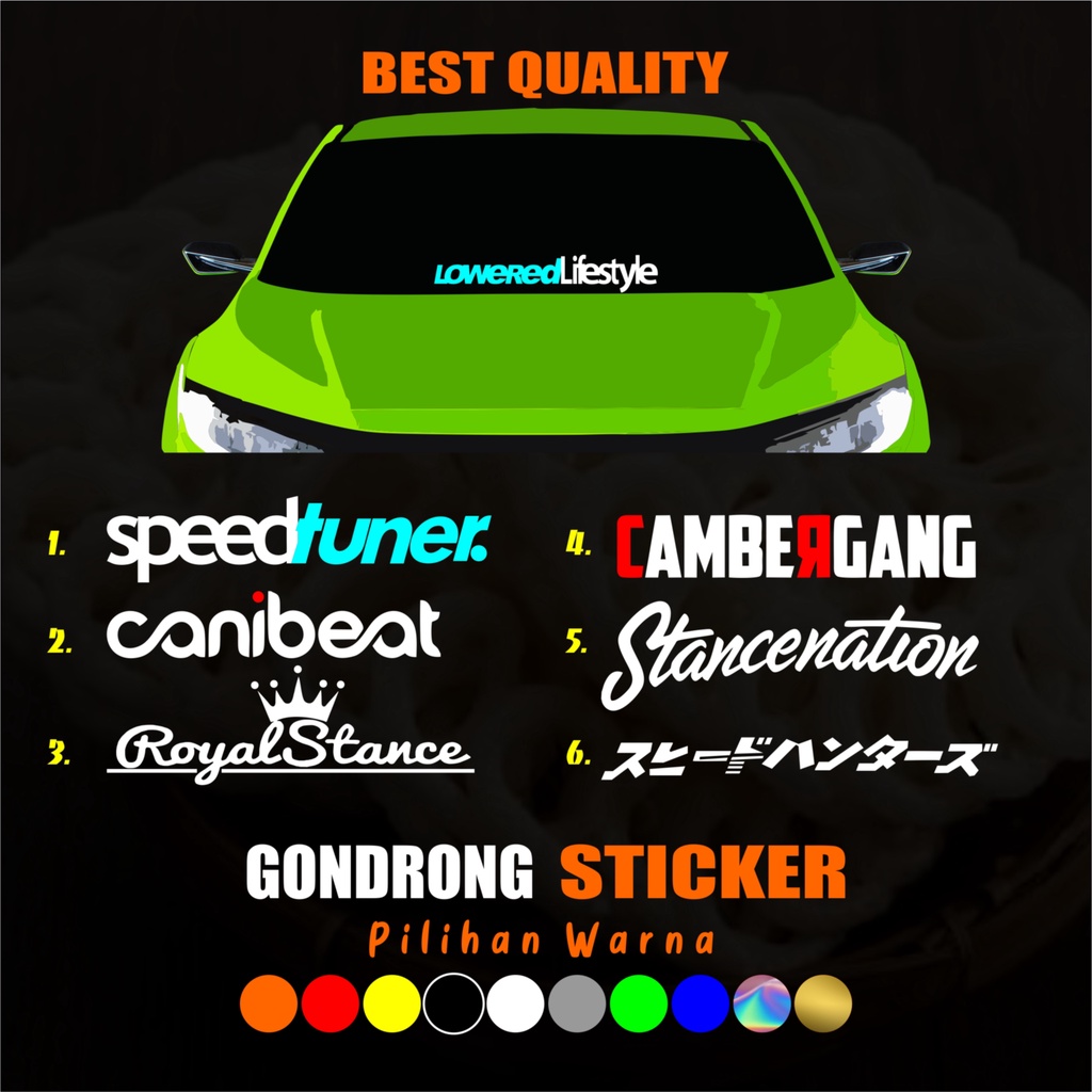 Jual Sticker stiker kaca depan semua mobil, keren murah berkwalitas ...