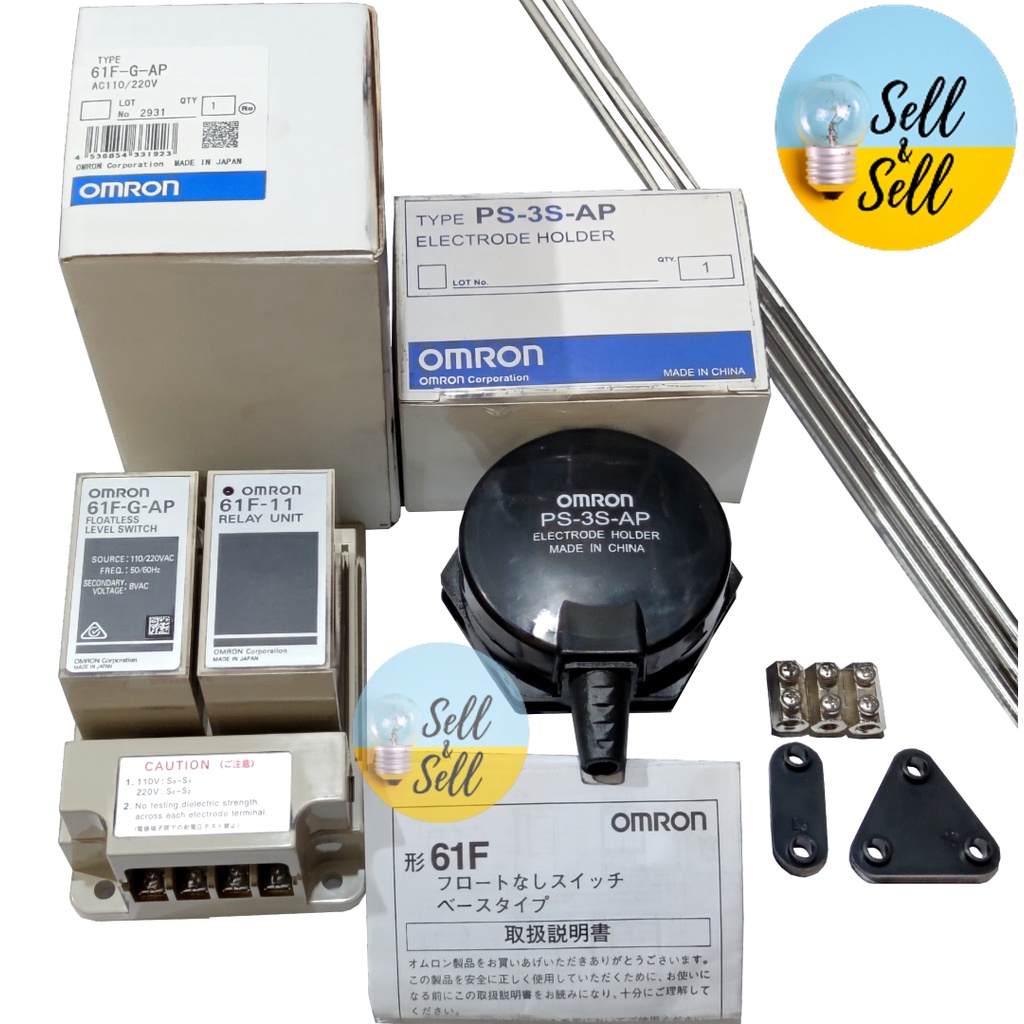 Jual (1 SET) Water Level Control Omron 61F-G-AP ORIGINAL (1 SET) / 1 ...