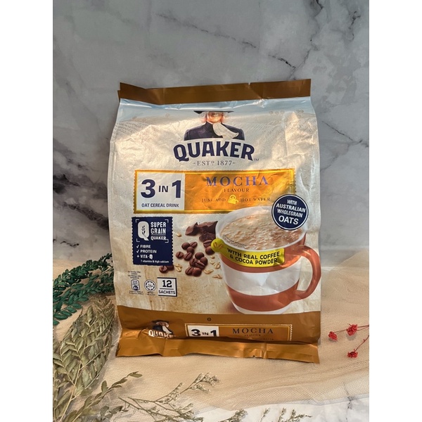 Jual Quaker Oat Cereal Drink 3in1 Sachet Original Malaysia | Shopee ...