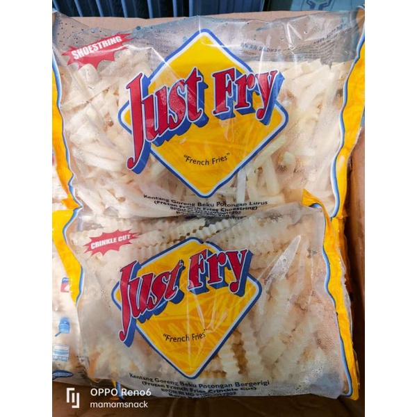 Jual Diamond Just Fry French Fries / Kentang goreng beku Just Fry 900gr ...
