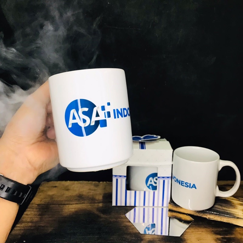 Jual SOUVENIR GELAS MUG STANDAR CETAK FULL CALOR ATAU FOTO LOGO ...
