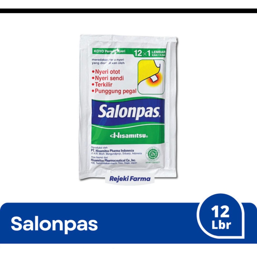 Jual Koyo Salonpas isi 12 Lembar Pereda Nyeri | Shopee Indonesia