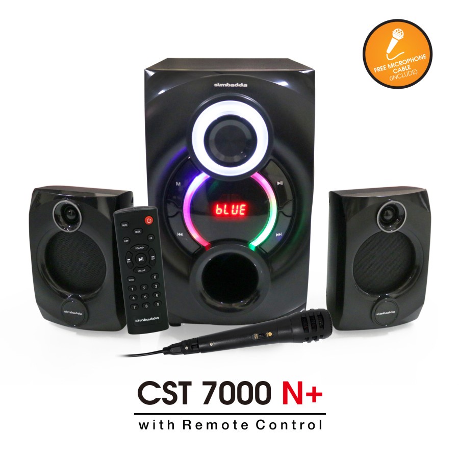Jual Speaker Bluetooth Simbadda CST 7000N+ Subwoofer Bass Power LED ...