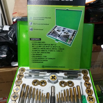Jual HAND TAP SET TEKIRO HAND TAP TEKIRO SET 40 PCS TAPS AND DIES TEKIRO | Shopee Indonesia