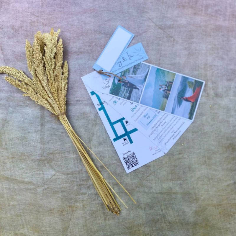 Jual Undangan Han Tag Rustic Murah Simpel Elegan - Undangan Hangtag ...