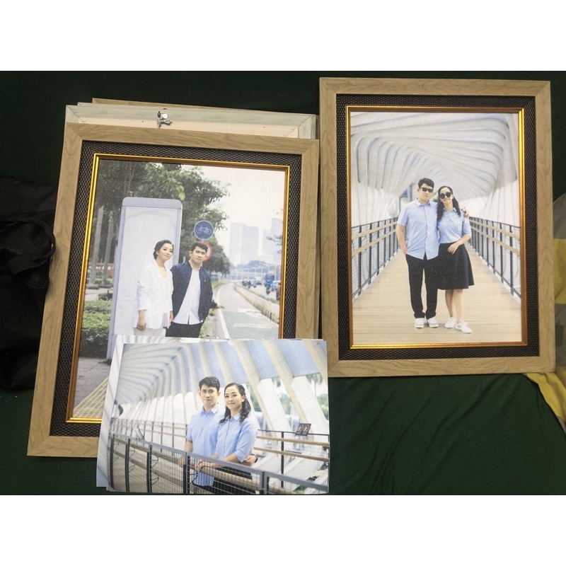 Jual cetak foto 12R + laminasi motif canvas | Shopee Indonesia